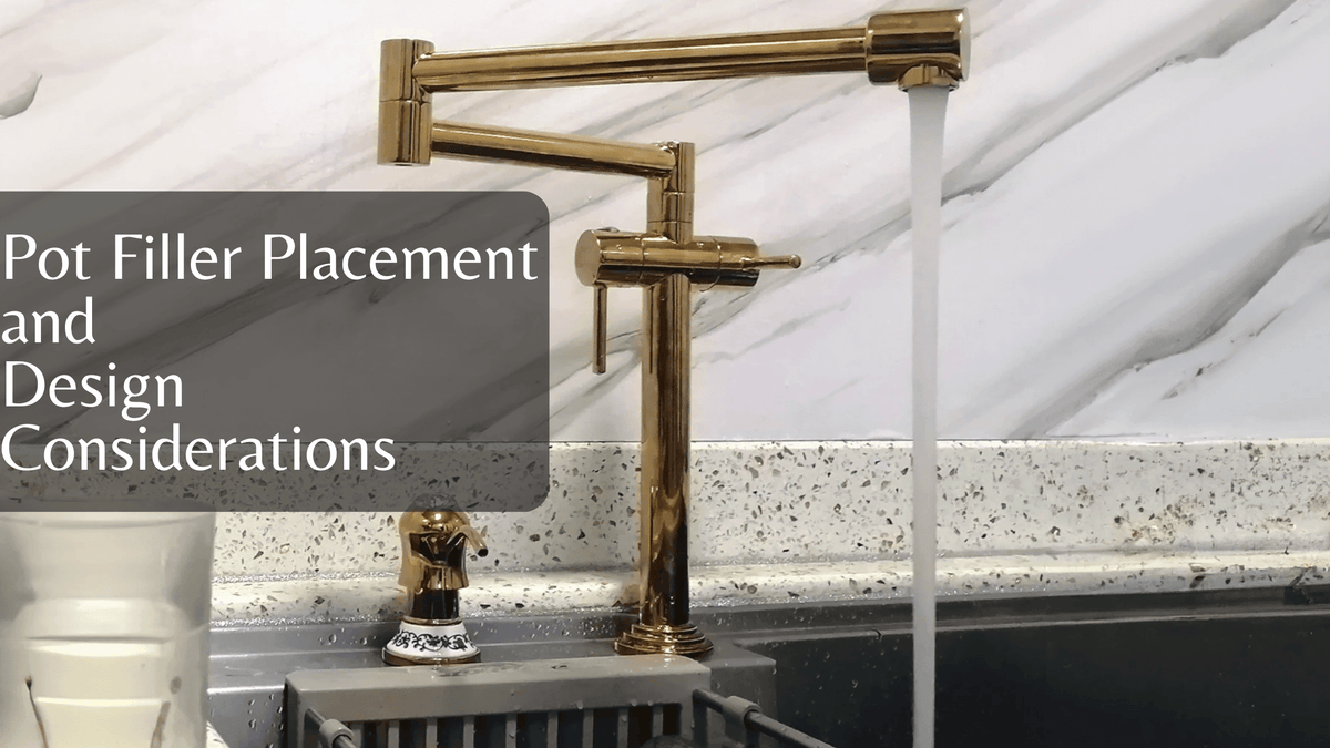 Pot Filler Placement and Design Considerations — BO-HA